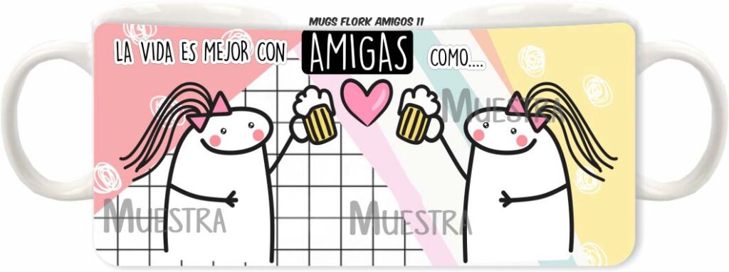mugs flork amigos - La Mano del Arte