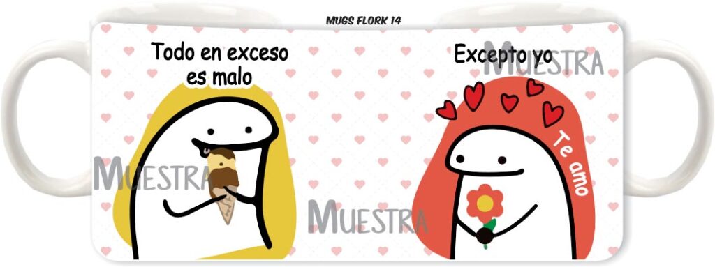 mugs flork frases variadas - La Mano del Arte